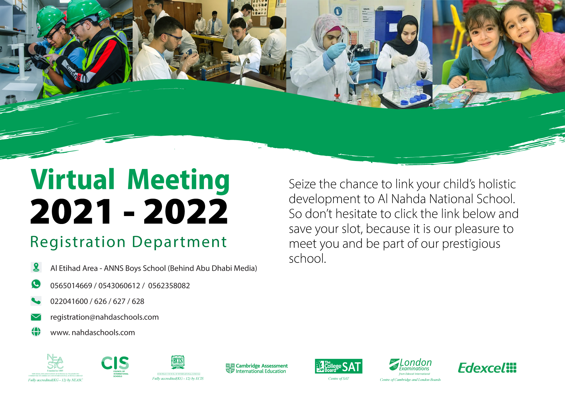 Virtual Meeting - Al Nahda National School